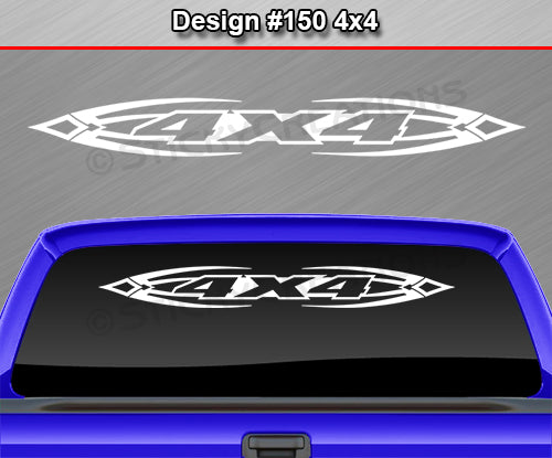 Design #150 4x4 - Windshield Window Tribal Accent Vinyl Sticker Decal ...