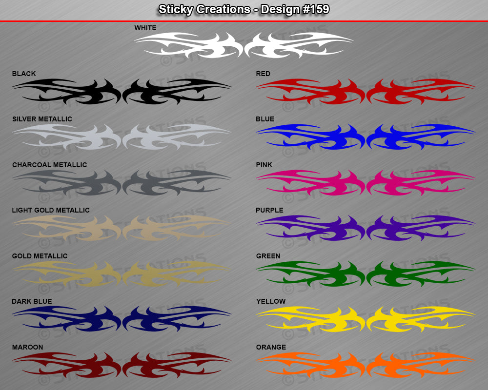 Design #159 - Windshield Window Tribal Thorns Vinyl Sticker Decal ...
